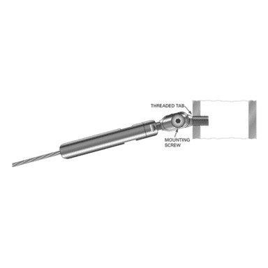 Adjust-A-Jaw® Threaded Tab for Metal Posts | Ultra-tec