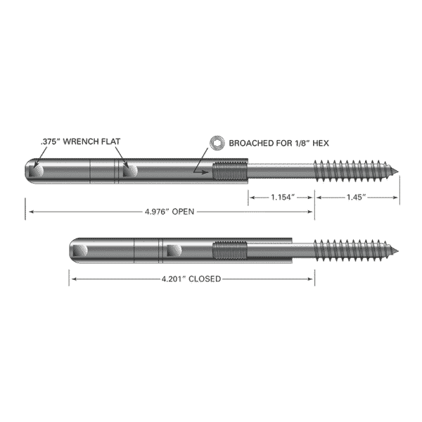 Push-Lock® Tensioner with Hanger Bolt | Ultra-tec